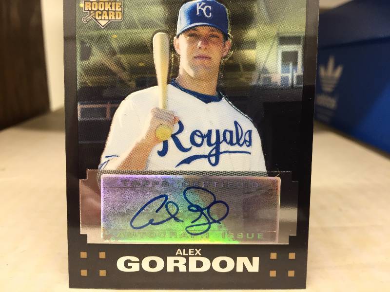 Alex Gordon Authentic Autographed Rookie Card - 2007 Topps Chrome ...