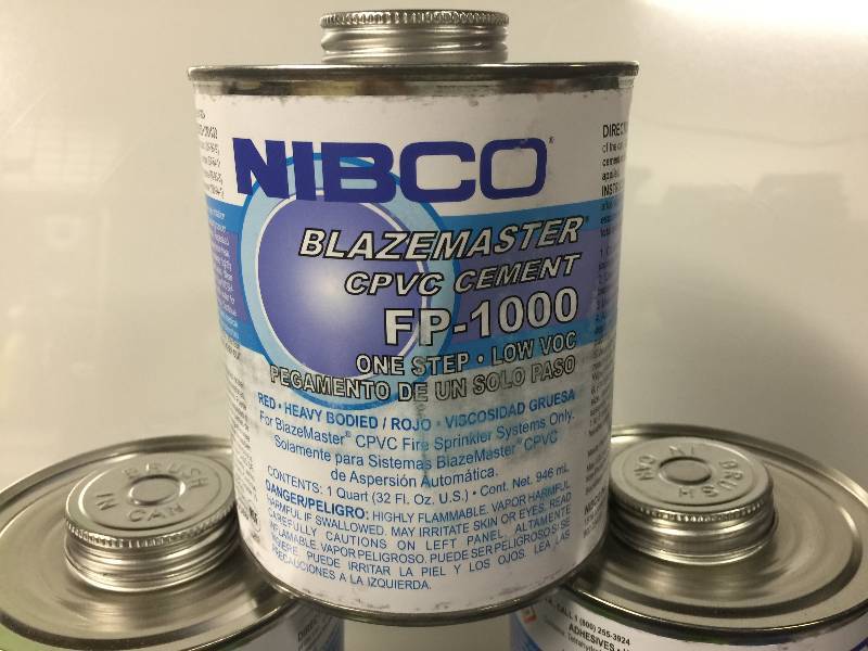 Lot of 6 NIBCO Blazemaster CPVC Cement FP-1000 | SALE ! Laptops ...