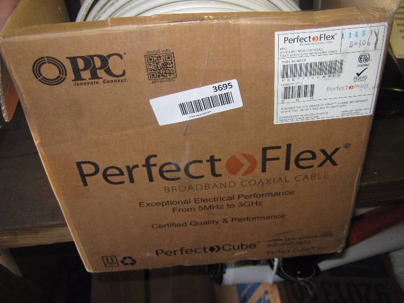 PPC Perfect Flex Broadband Coaxial Cable from 5 MHz to 3GHz, 500 ft ...