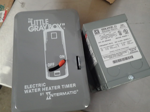 Little Gray Box Electric Water Heater Timer and Square D Box ...
