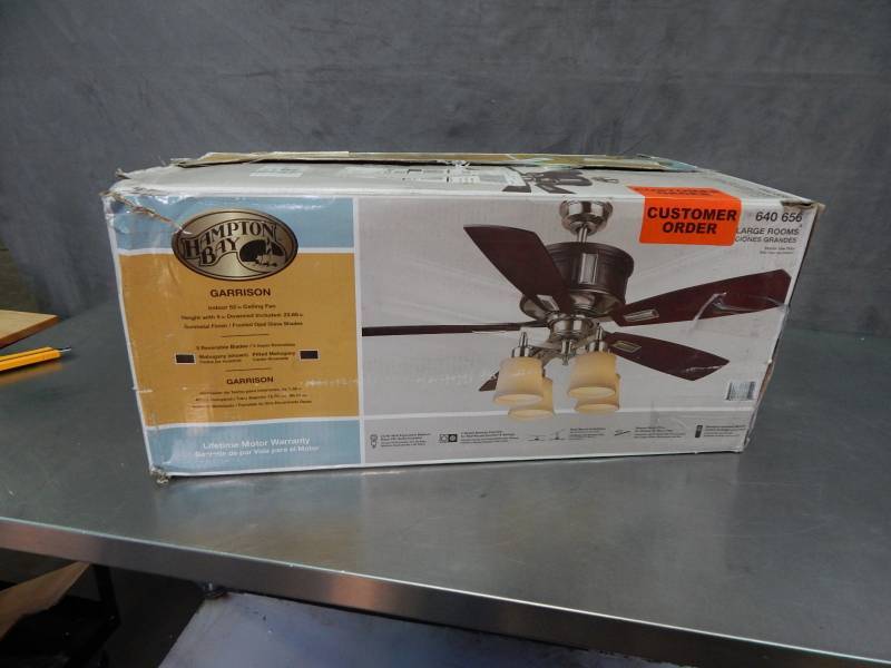 Hampton Bay Garrison Indoor 52" Ceiling Fan | Tuesday Night Special ...