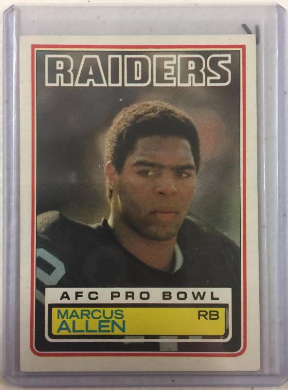 Near Mint to Mint 1983 Topps Marcus Allen Rookie Card Hall of Fame ...
