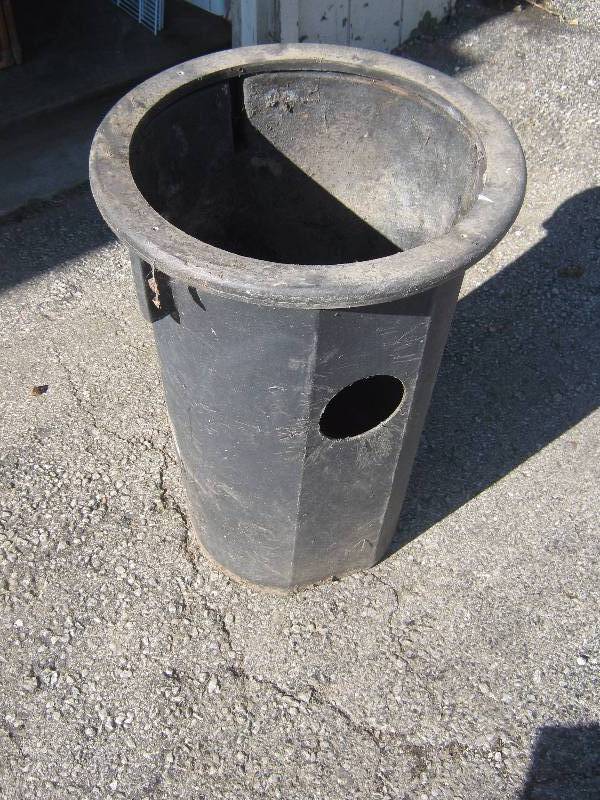 Sump Pump barrel insert 31"Tall, open diameter 18", 15" diameter base ...