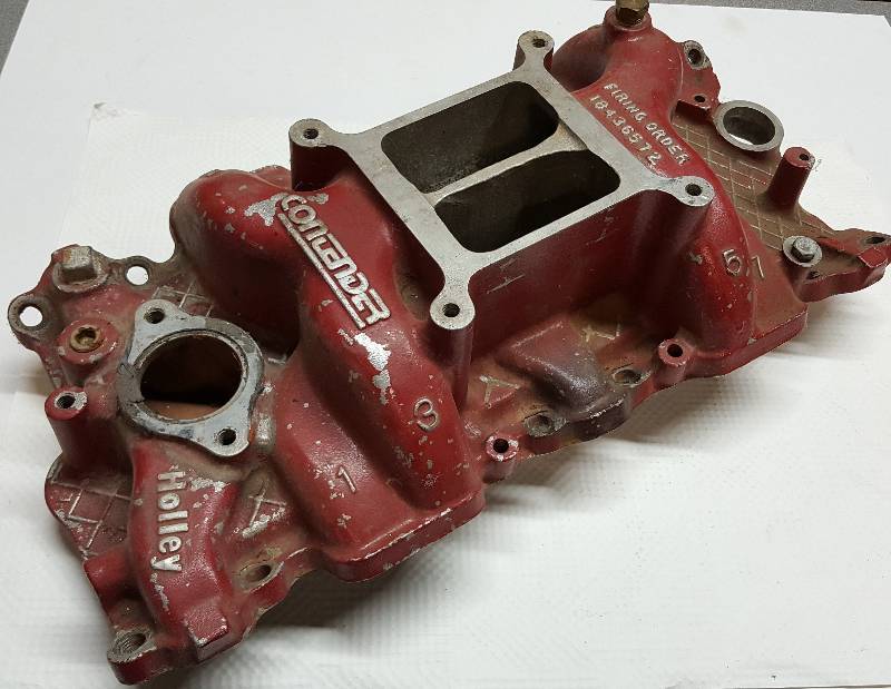 Holley Contender tall hi rise intake for the S/B Chevy V8s. Made very ...