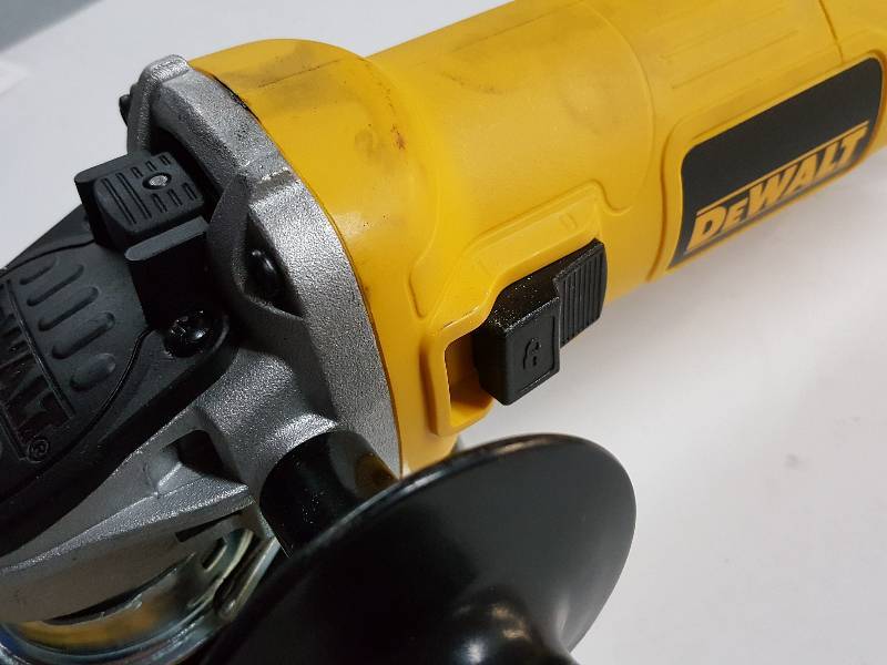 Not much use if any on this Dewalt model DWE 4011 4-1/2" angle grinder ...