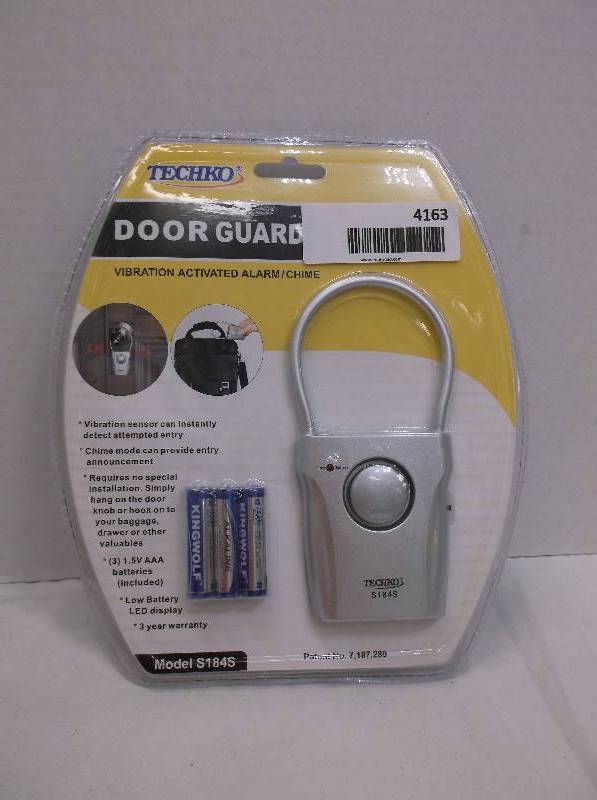Techko Door Guard Alarm Vibration Activated Alarm/Chime | Outdoor and ...