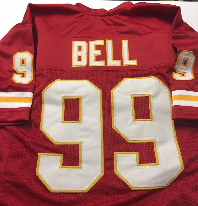 Custom Kansas City Chiefs #99 Mike Bell Jersey | Massive Sports Cards ...