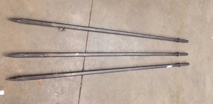 Lot of 3 Chisel Jack Hammer Bits | TTT Sale | Equip-Bid