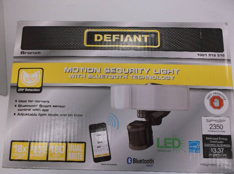 Defiant LED Motion Security Light with Bluetooth Technology - White ...