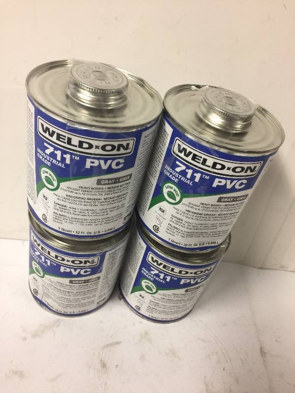 Lot of 4 Weld*On 711 PVC Industrial Grade | EM Auction January Sale ...