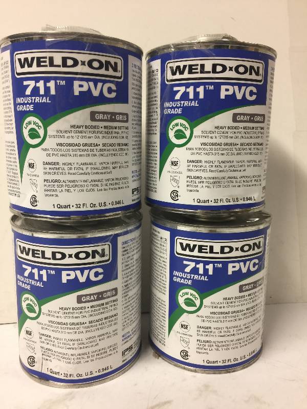 Lot of 4 Weld*On 711 PVC Industrial Grade | EM Auction January Sale ...