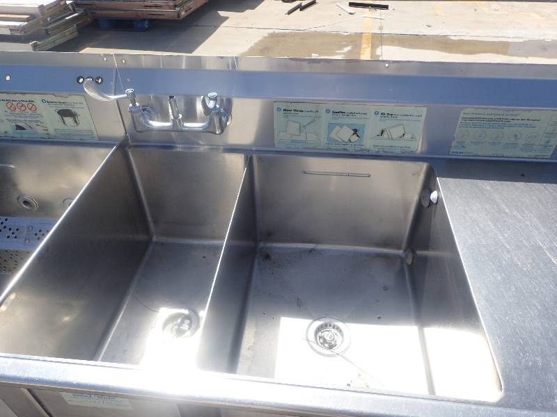 All Stainless 3 Compartment Power Soak Wash Sink | Big Johnny's ...