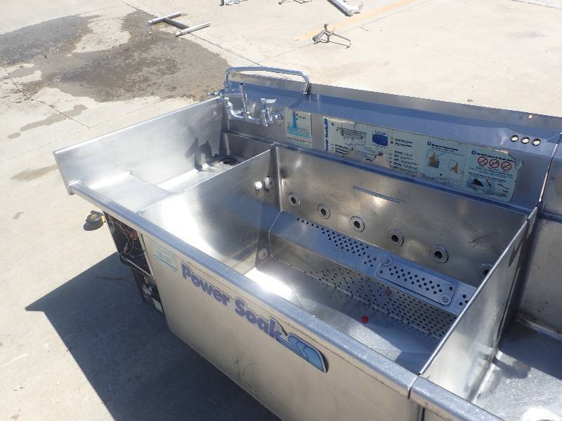 All Stainless 4 Compartment Power Soak Wash Sink | Big Johnny's ...