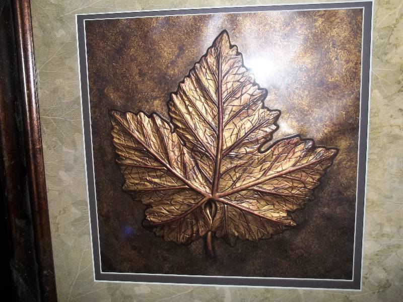 Framed Copper Leaf Art New Original Packaging 2/2 | Mid March Mania Take Your Shot From 8 Point ...