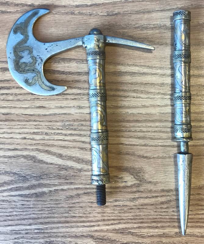 Nostalgic Medieval replica weapon Axe / Halberd / scythe / polearm made ...