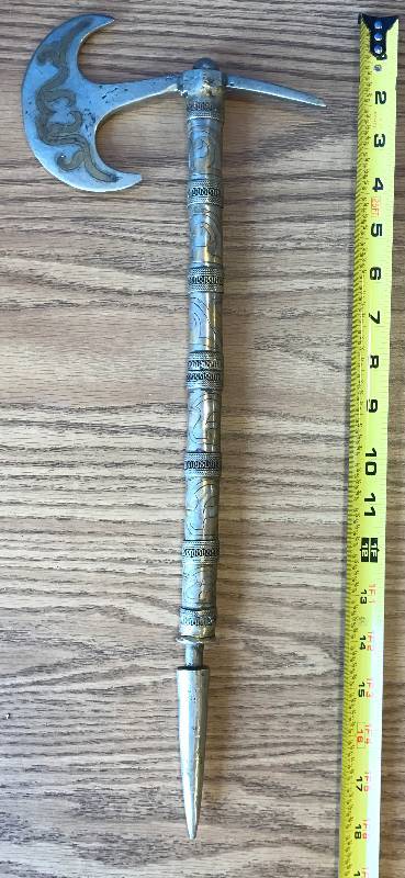 Nostalgic Medieval replica weapon Axe / Halberd / scythe / polearm made ...