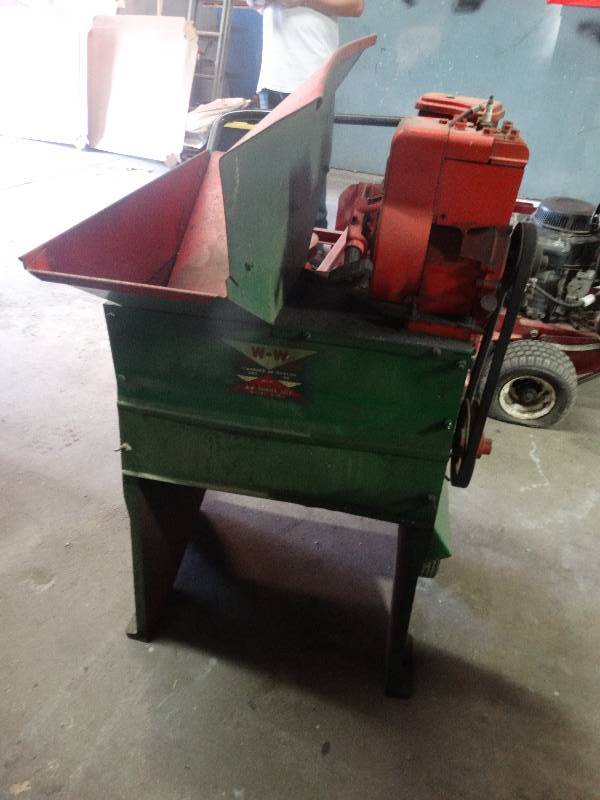 WW model #2/N wood chipper grinder was working when business closed ...