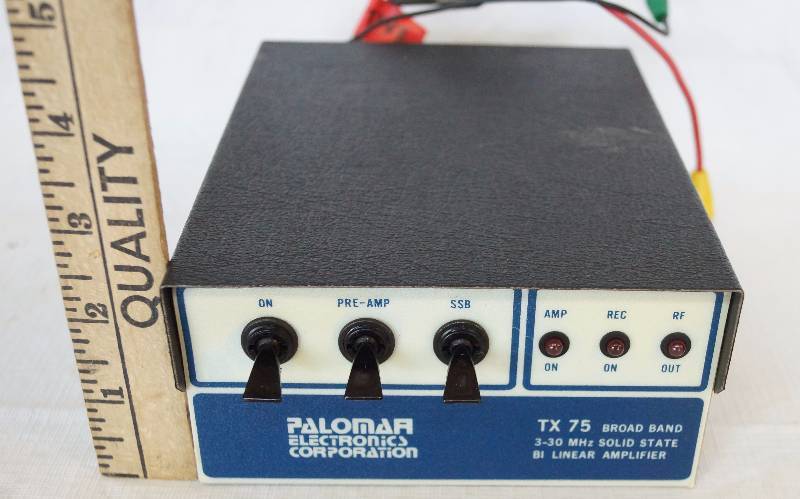 PALOMAR Electronics - TX 75 Broad Band 3-30 MHz Bi Linear Amplifier ...