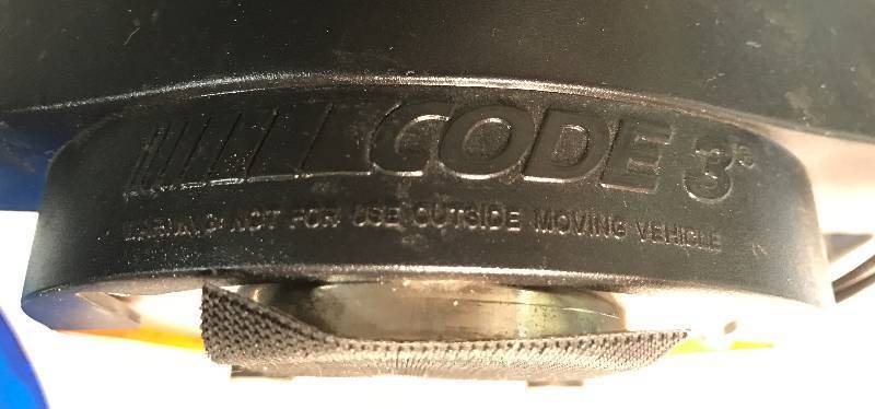 CODE 3 - Dash Laser - Rotating Emergency Light - With 2 Lenses - Works ...