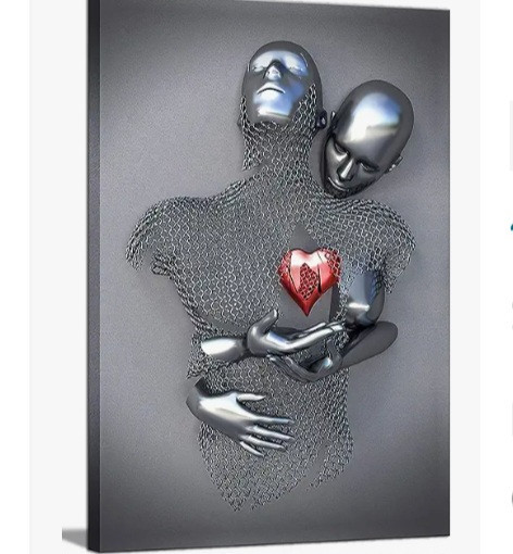 Abstract Hug Painting