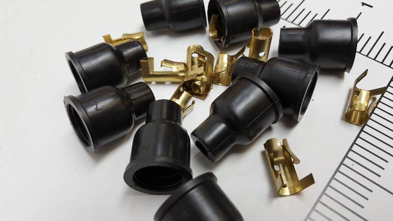 New set of distributor brass terminals and spark plug wire boots for ...
