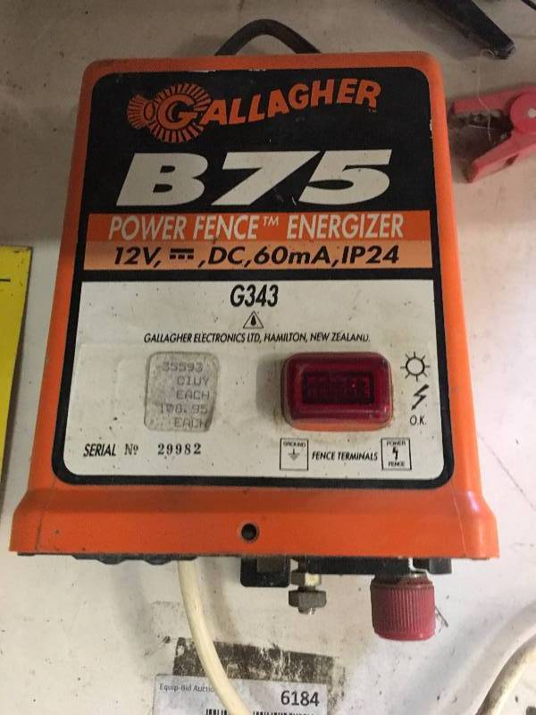 GALLAGHER B75 POWER FENCE ENERGIZER 12V | COMMERCIAL EQUIPMENT ...