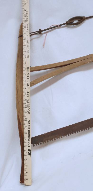 Vintage SAMSON Wood Frame Bow Saw - w/ blade - P.S. & W. CO. Great ...