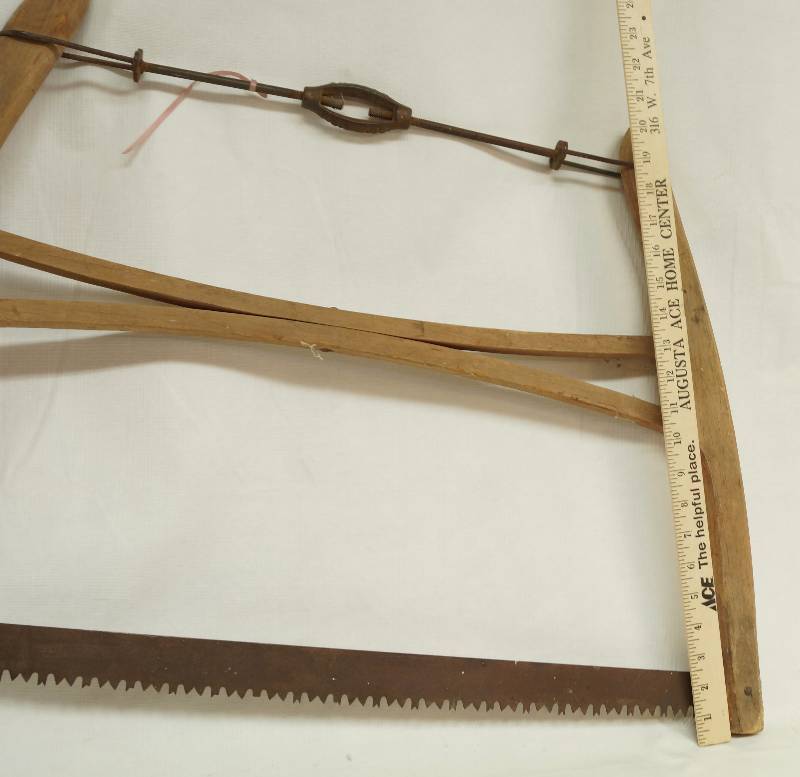 Vintage SAMSON Wood Frame Bow Saw - w/ blade - P.S. & W. CO. Great ...