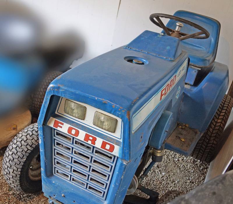 Lawn & Garden Tractor - FORD LGT 145 w/ Mowing Deck and Grader Blade ...