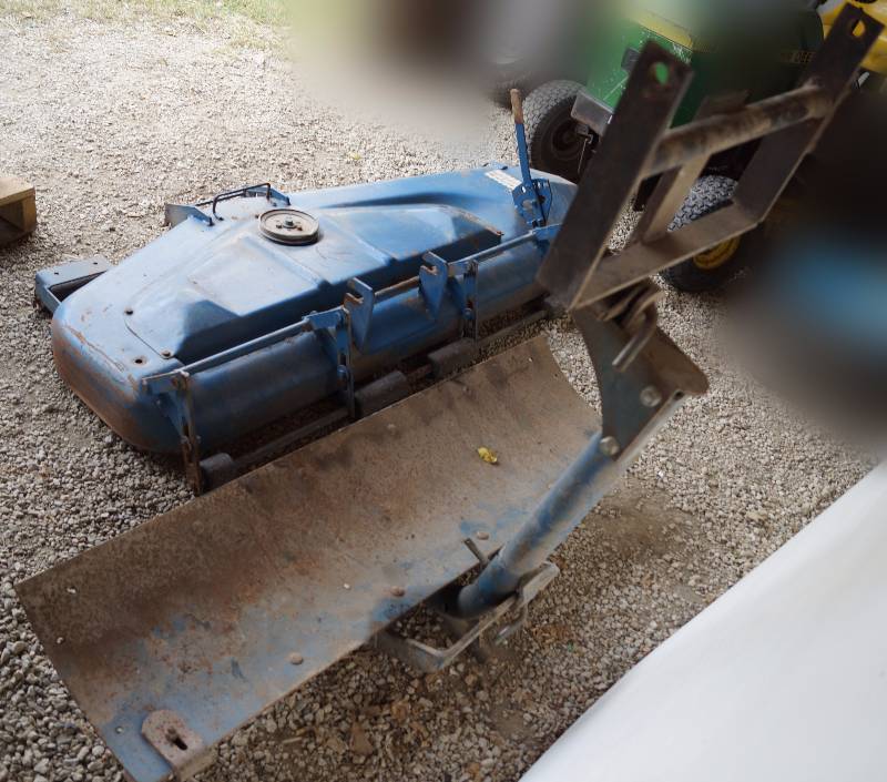 Lawn & Garden Tractor - FORD LGT 145 w/ Mowing Deck and Grader Blade ...