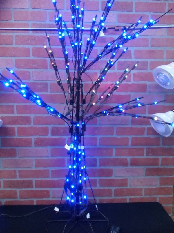Santa's Best LED Wire Bare Branch Light Tree With Remote ...
