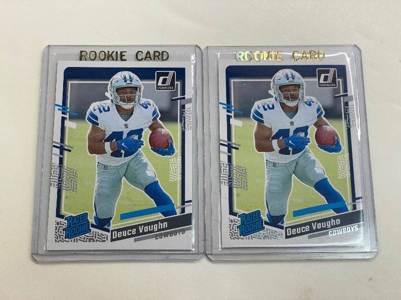 Patrick Mahomes Football Cards, Deuce Vaughn K-State Dallas Cowboys ...