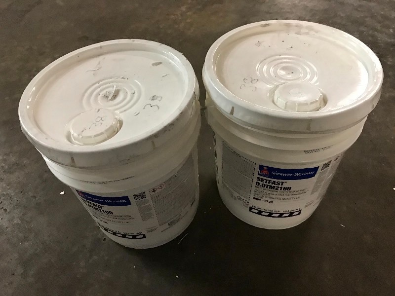 10 GAL SHERWIN WILLIAMS SETFAST 0.0TM2160 WHITE WATERBORNE TRAFFIC ...