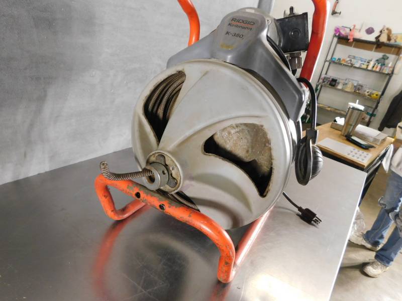 Ridgid Kollmann K-380 Electric Calble Drum Machine | Above The Caves ...