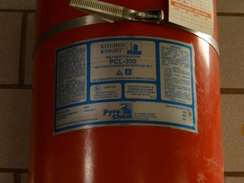 Kitchen Knight PCL-350 Gallon Pressurized Fire Suppression Tank With ...