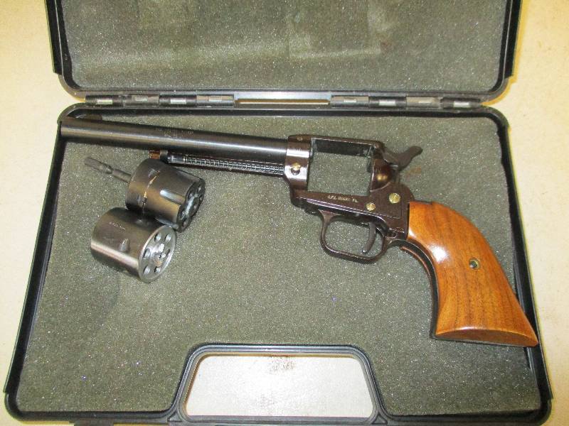 22lr 6 shot revolver single action, wood grip QFI Firearms, Inc ...