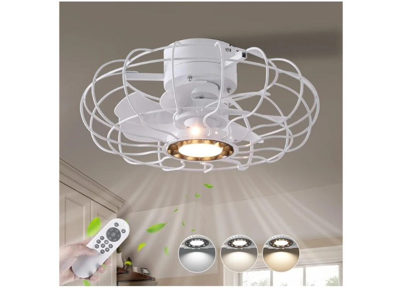 Farmhouse Ceiling Fan w/ Light, Camping Mattress, Vertical Wall Coat ...