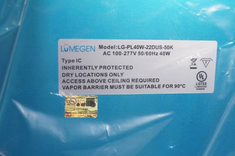 Lot of 2 LED Replacement Drop Ceiling Light Panels LiFud Model LF ...