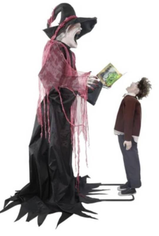 Weird home sitcom set: Soul Harvester 7ft motion-sensor Halloween ...