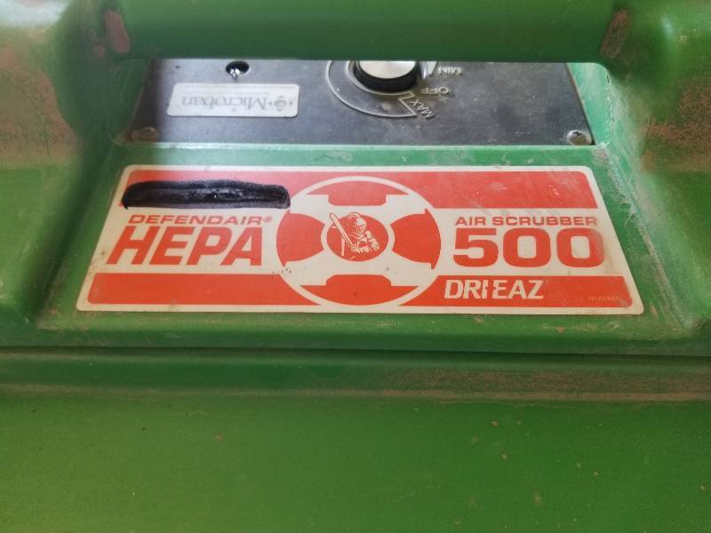Mitigation Equipment- Drieaz Defendair -Hepa 500 Air Scrubber ...