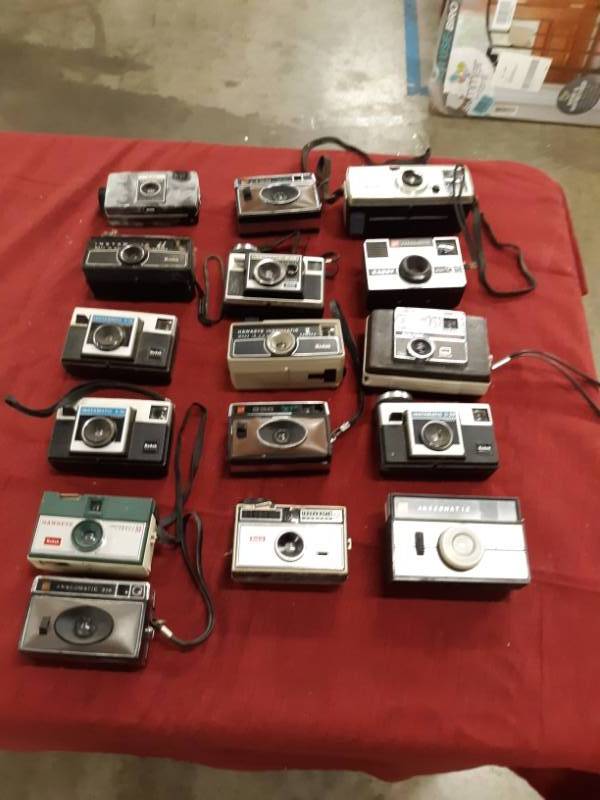 Antique Cameras - Lifetime collection of hundreds of vintage cameras ...