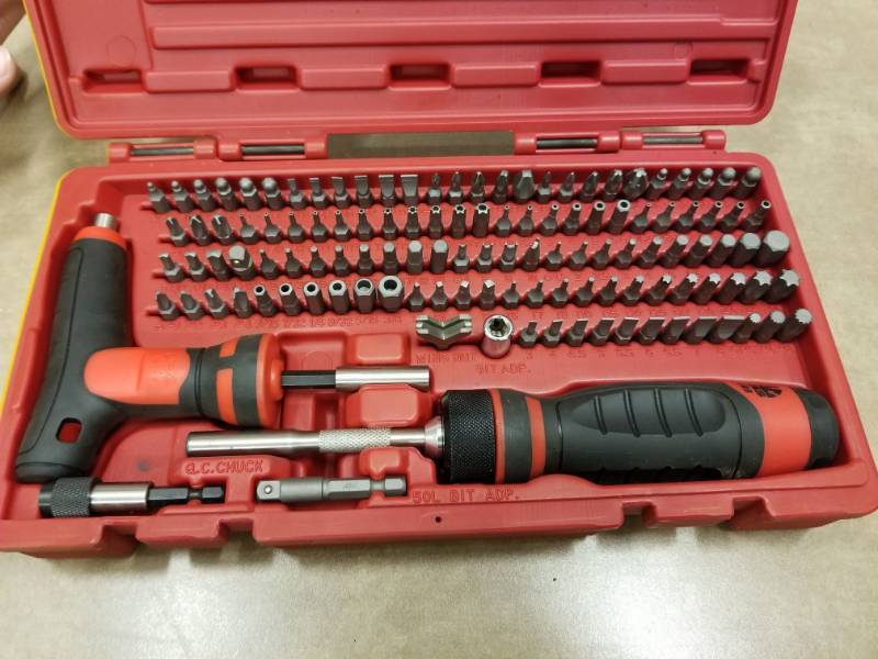 MAC Tools 123 PC Ratcheting 1/4in Hex Bit Screwdriver Set | Mechanical ...