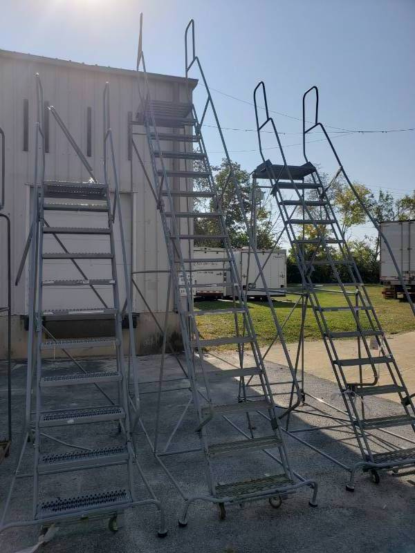 Commercial Rolling Warehouse Ladders | Equip-Bid